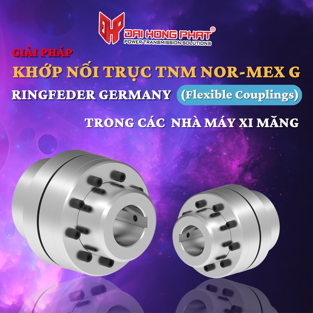GIẢI PHÁP KHỚP NỐI TRỤC TNM NOR-MEX G RINGFEDER GERMANY (FLEXIBLE COUPLINGS) TRONG SẢN XUẤT XI ...