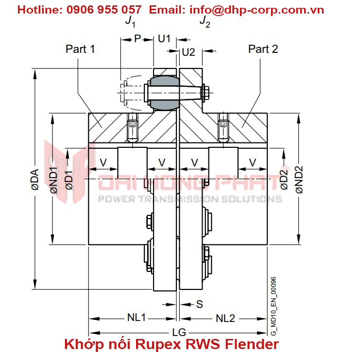 RUPEX PIN AND BUSH COUPLING RWN - Dai Hong Phat Corp
