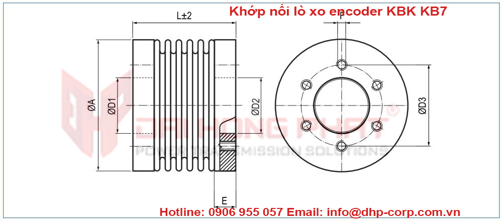 Metal Bellow Couplings KBK KB7 - Dai Hong Phat Corp