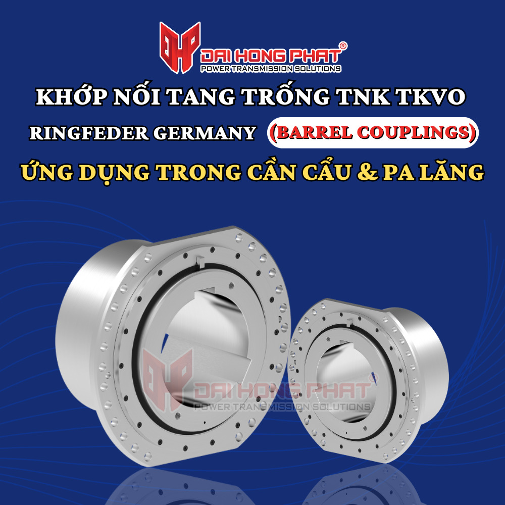 KHỚP NỐI TANG TRỐNG TNK TKVO RINGFEDER GERMANY (BARREL COUPLINGS) ỨNG DỤNG TRONG CẦN CẨU ...