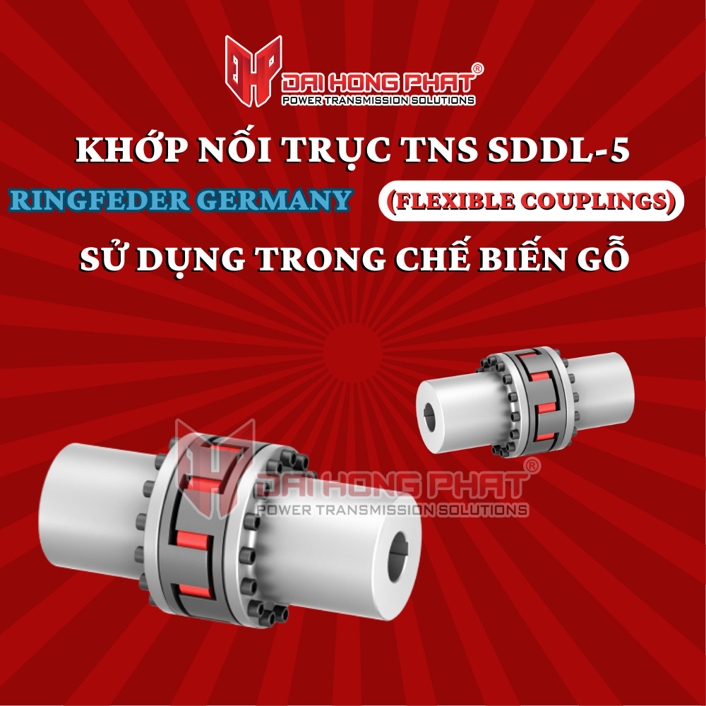 KHỚP NỐI TRỤC TNS SDDL-5 RINGFEDER GERMANY (FLEXIBLE COUPLINGS) SỬ DỤNG TRONG CHẾ BIẾN GỖ - Đại ...