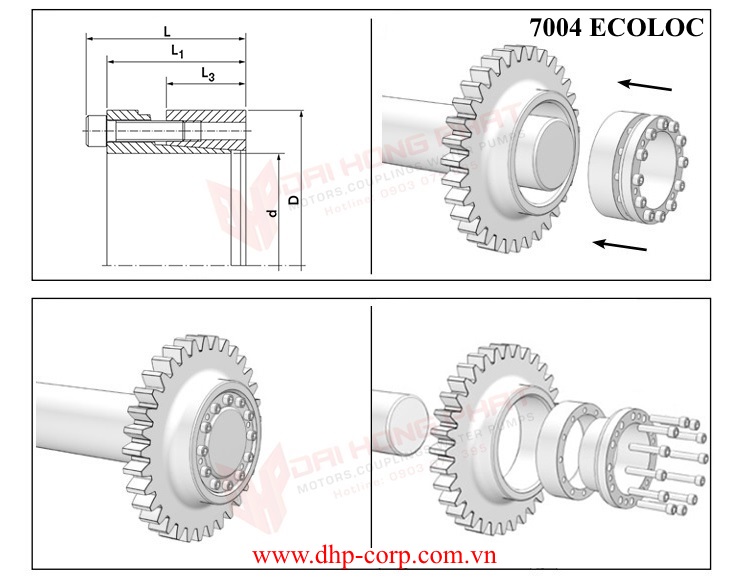Locking Assemblies Ringfeder RfN 7004 28x55 - Dai Hong Phat Corp